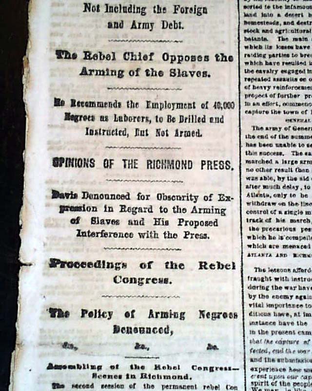 Abraham Lincoln's first speech upon being re-elected ...