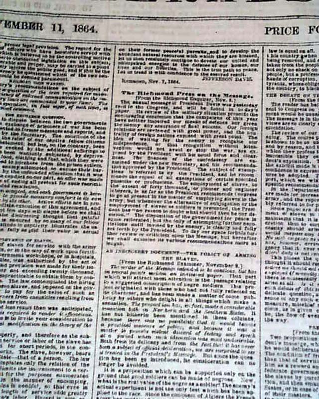 Abraham Lincoln's first speech upon being re-elected ...