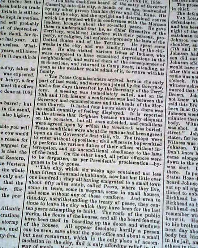 The Mormons vs. the U.S. Army... Battle of Pine Creek ...