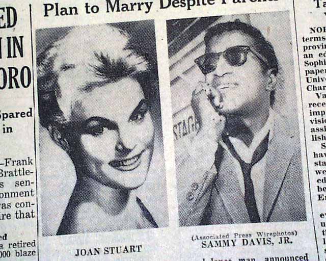 Sammy Davis Jr. & Joan Stuart... - RareNewspapers.com