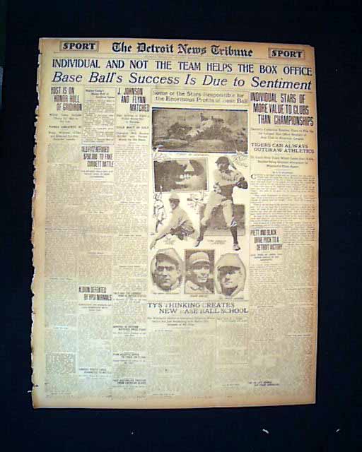 Great baseball newspaper from 1912... - RareNewspapers.com