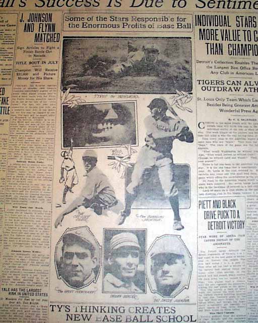 Great baseball newspaper from 1912... - RareNewspapers.com