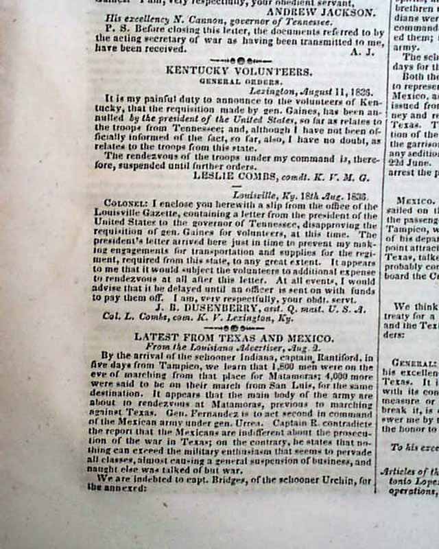 Treaty of Velasco which ended the Texas War with Mexico ...