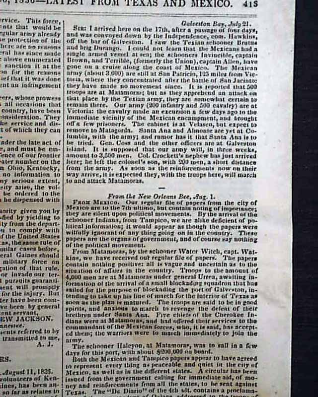 Treaty of Velasco which ended the Texas War with Mexico ...