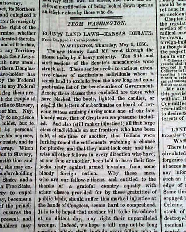 Much reporting on 'Bleeding Kansas'... - RareNewspapers.com