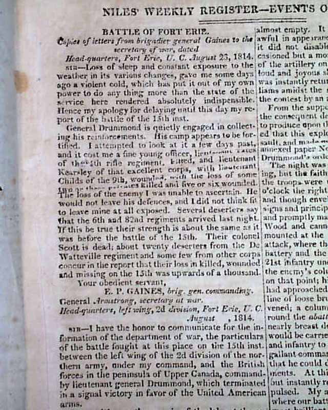 Battle of Fort McHenry, in a Baltimore newspaper... - RareNewspapers.com