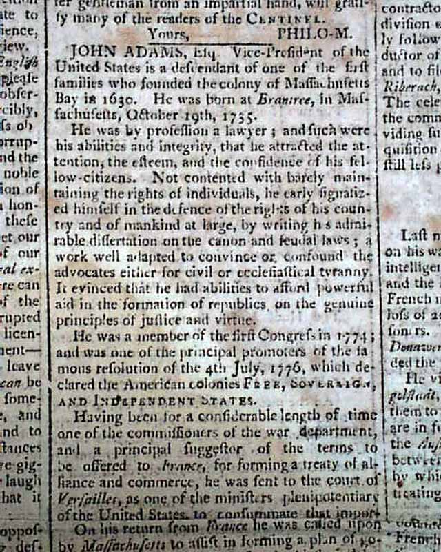 John Adams & Sam Adams... - RareNewspapers.com