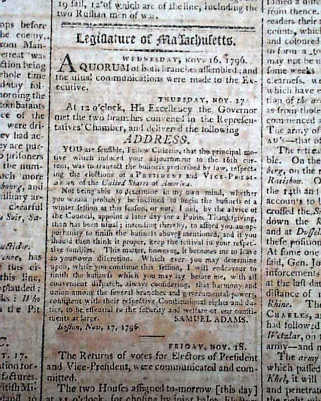 John Adams & Sam Adams... - RareNewspapers.com