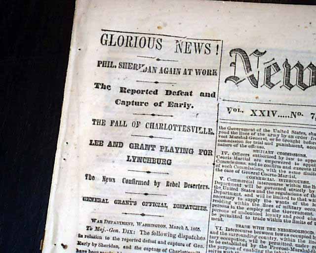 Abraham Lincoln is inaugurated president... - RareNewspapers.com