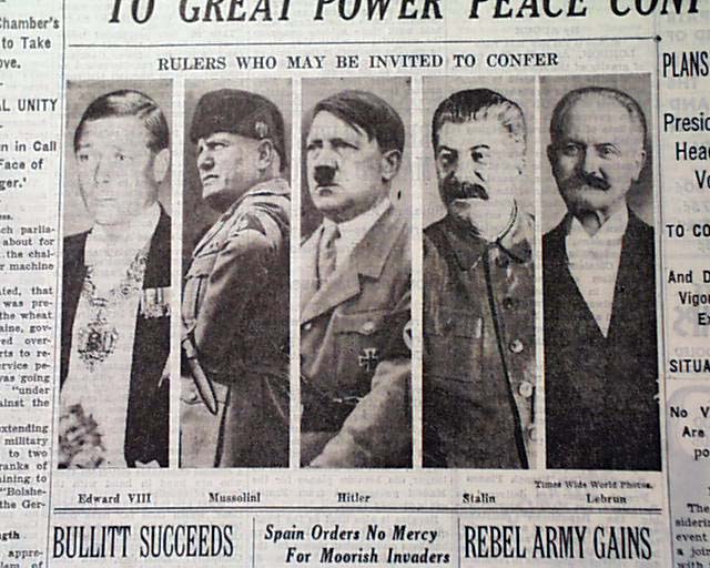 Were Hitler and Mussolini to come to the United States ...
