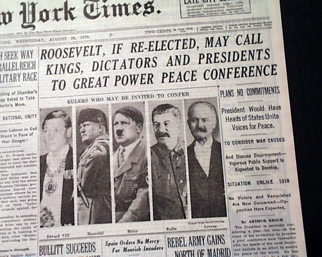 Were Hitler and Mussolini to come to the United States ...