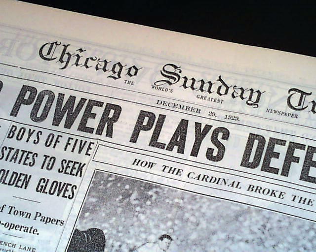 1929 Red Grange interview editorial... - RareNewspapers.com