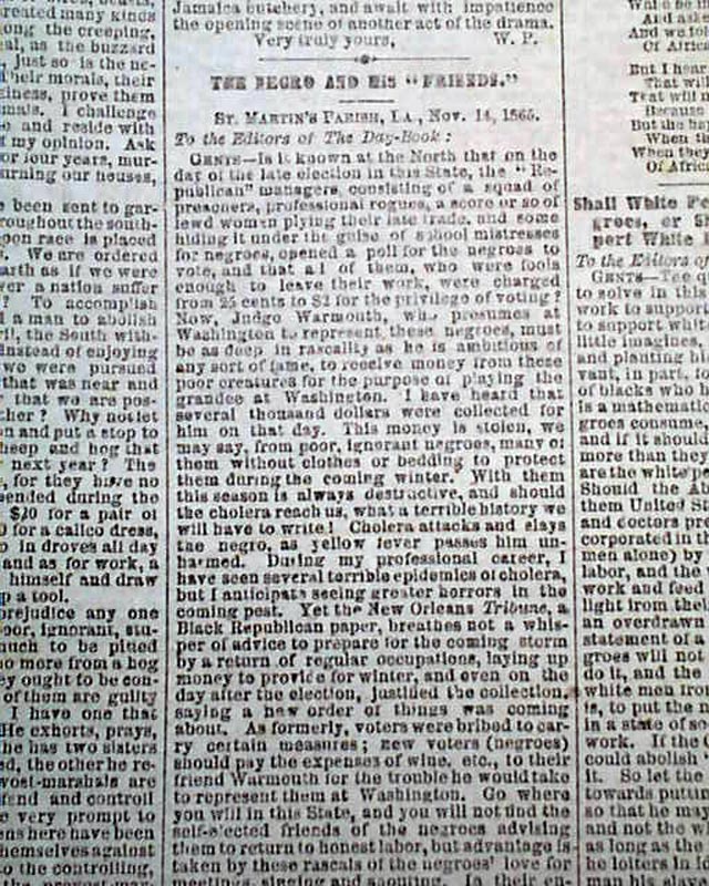 A racist newspaper on the post-war events... - RareNewspapers.com