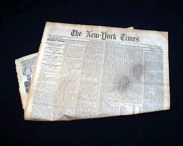 Abraham Lincoln Annual Message in 1864.... - RareNewspapers.com