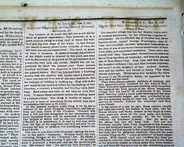 Early prints in a daily newspaper (1845).... - RareNewspapers.com