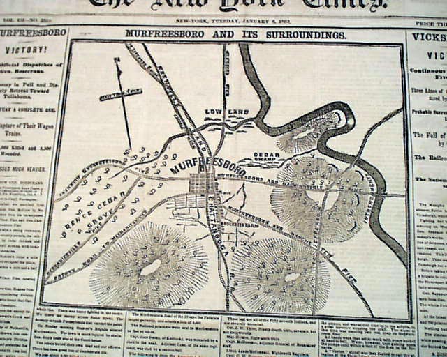 Rev. Henry Ward Beecher re: the Emancipation Proclamation... Map with ...