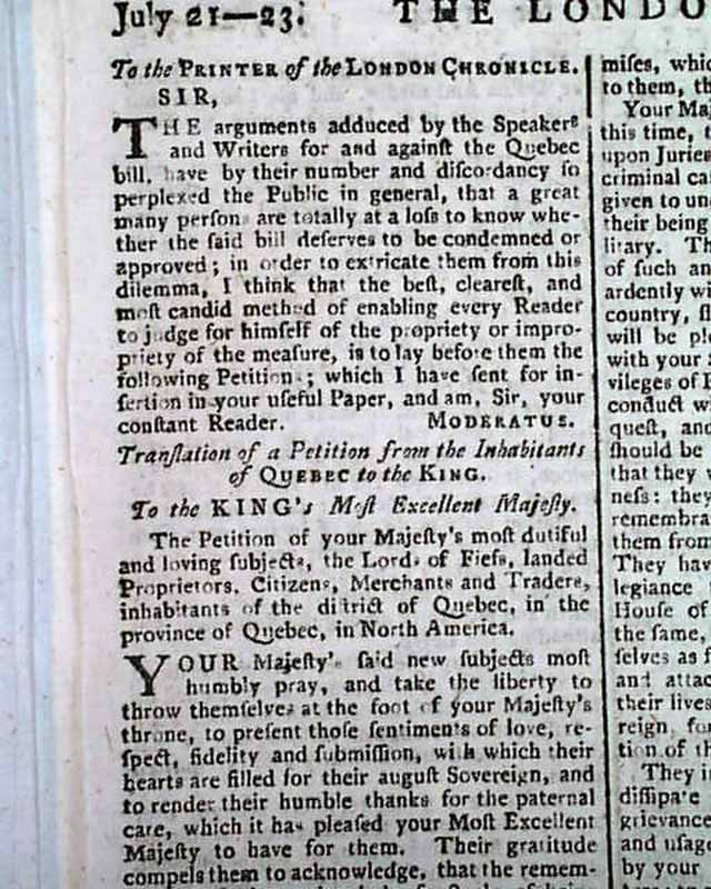 On one of the Intolerable Acts... - RareNewspapers.com