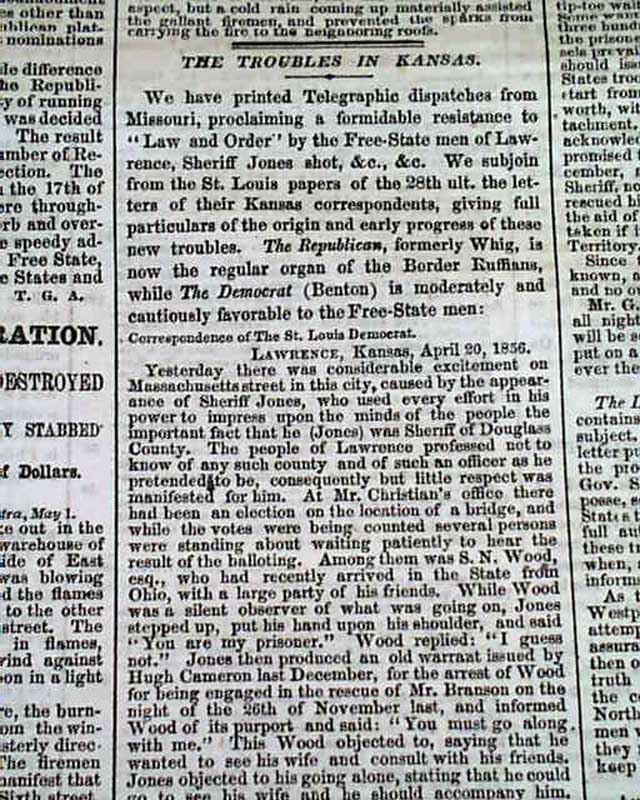 'Bleeding Kansas'... - RareNewspapers.com