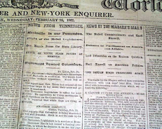 Jefferson Davis' inauguration and inaugural address... - RareNewspapers.com