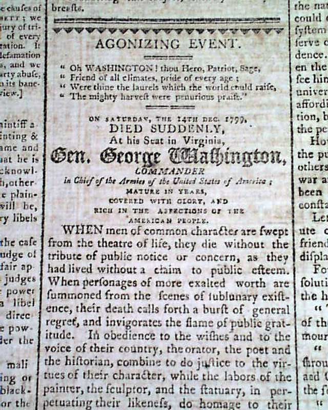 Much on the death of Washington... Building Washington, D.C ...