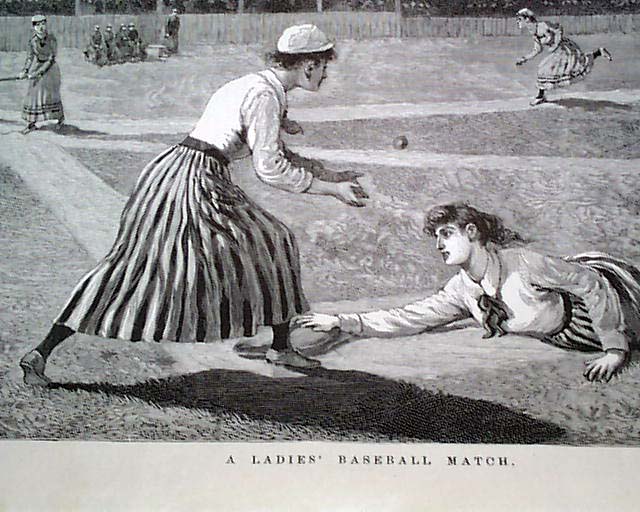 1890... female baseball... - RareNewspapers.com