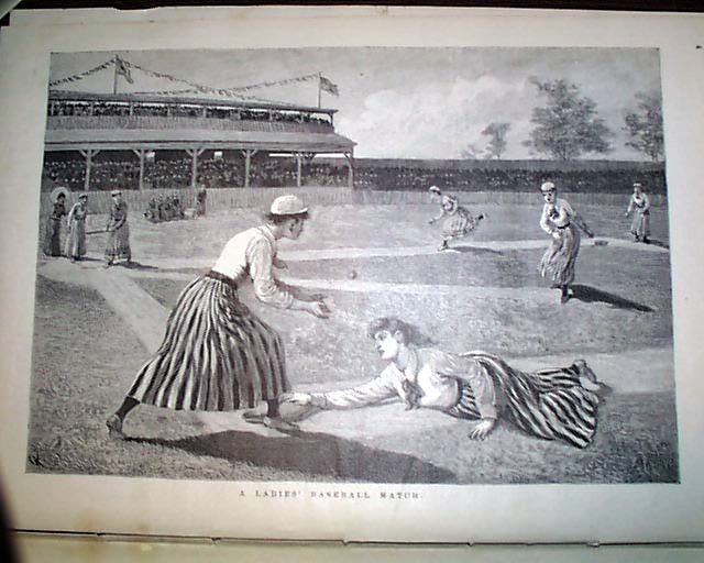 1890... female baseball... - RareNewspapers.com