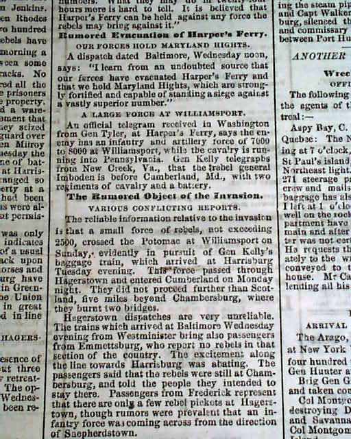 1863 Springfield MA Newspaper.... - RareNewspapers.com