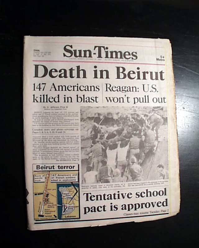 1983 Beirut barracks bombings... - RareNewspapers.com