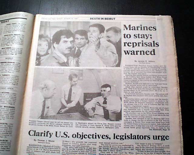 1983 Beirut barracks bombings... - RareNewspapers.com