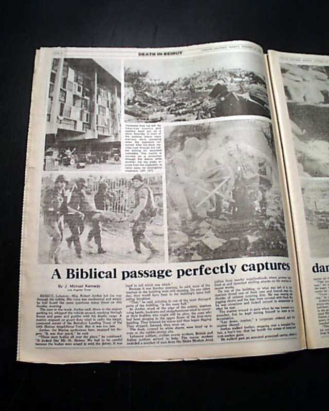 1983 Beirut barracks bombings... - RareNewspapers.com