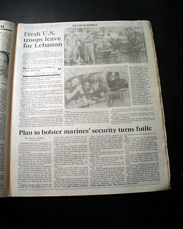 1983 Beirut barracks bombings... - RareNewspapers.com