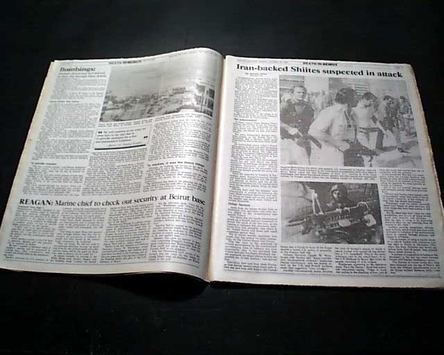 1983 Beirut barracks bombings... - RareNewspapers.com