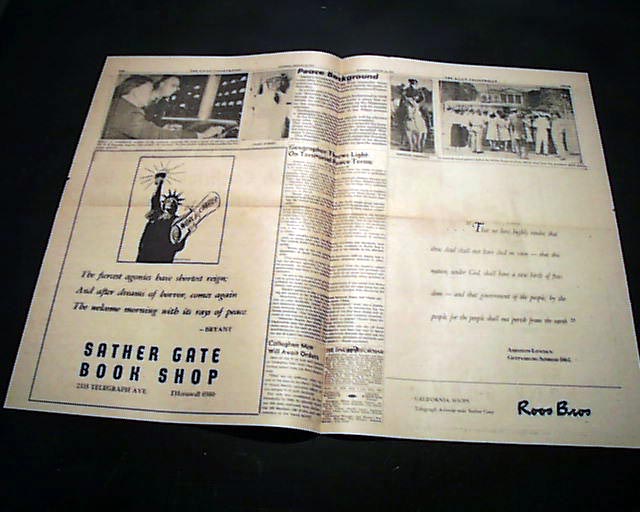 Dramatic issue on the end of the war, and great for display ...