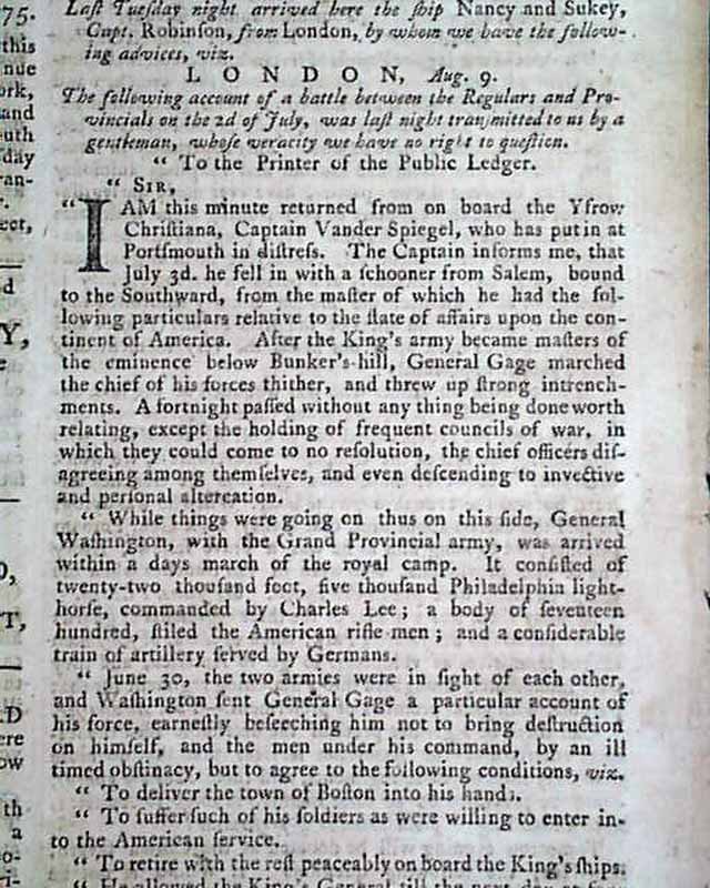 General Gage and William Howe... - RareNewspapers.com