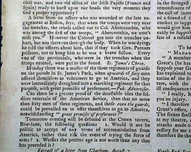 General Gage and William Howe... - RareNewspapers.com