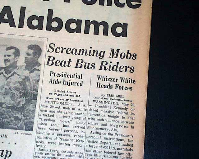 Freedom Riders... Montgomery, Alabama.... - RareNewspapers.com
