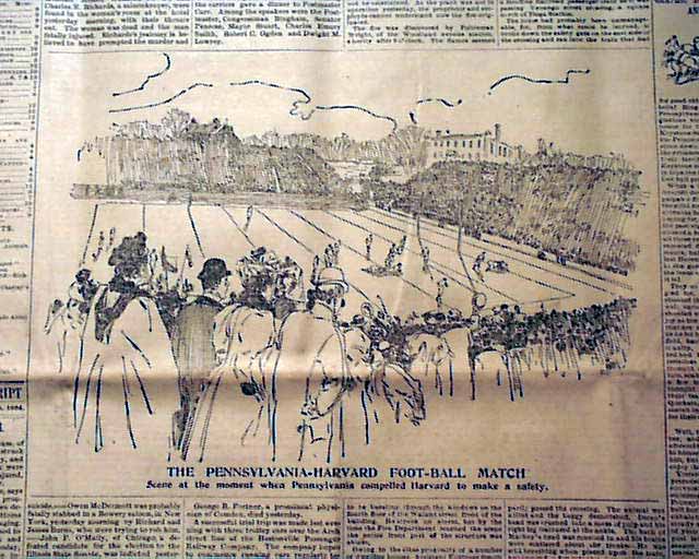 Harvard vs. Penn.... college football... - RareNewspapers.com
