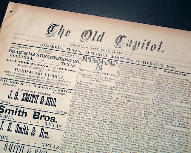 Rare, short-lived Texas newspaper from its first capital ...
