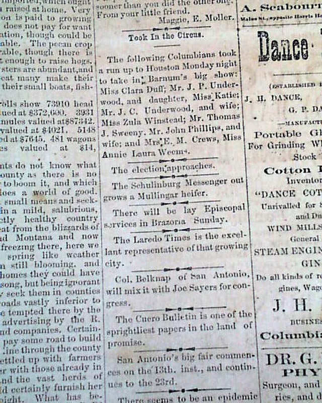 Rare, short-lived Texas newspaper from its first capital ...