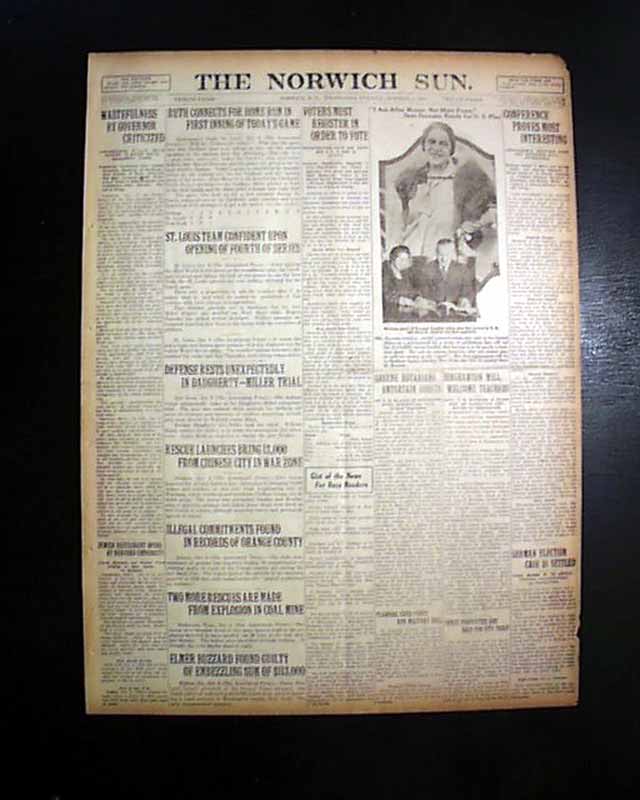 Babe Ruth homers in the 1926 World Series... - RareNewspapers.com