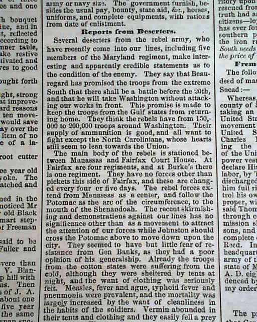 1861 Springfield MA Newspaper.... - RareNewspapers.com