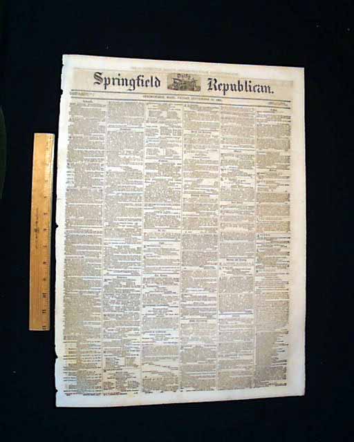 1861 Springfield MA Newspaper.... - RareNewspapers.com
