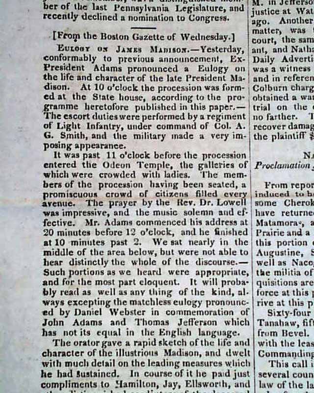 Proclamation by Sam Houston to the people of Texas... - RareNewspapers.com