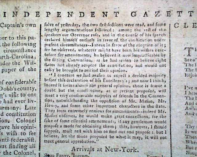 1788 Philadelphia Pennsylvania..... - RareNewspapers.com