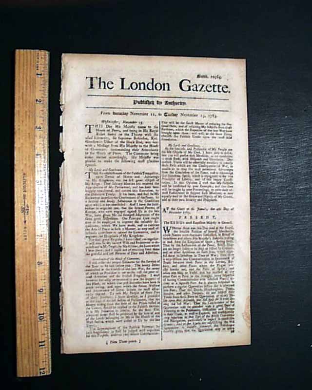 World's Oldest NEWSPAPER 1763 Gazette 270 YEARS OLD... - RareNewspapers.com