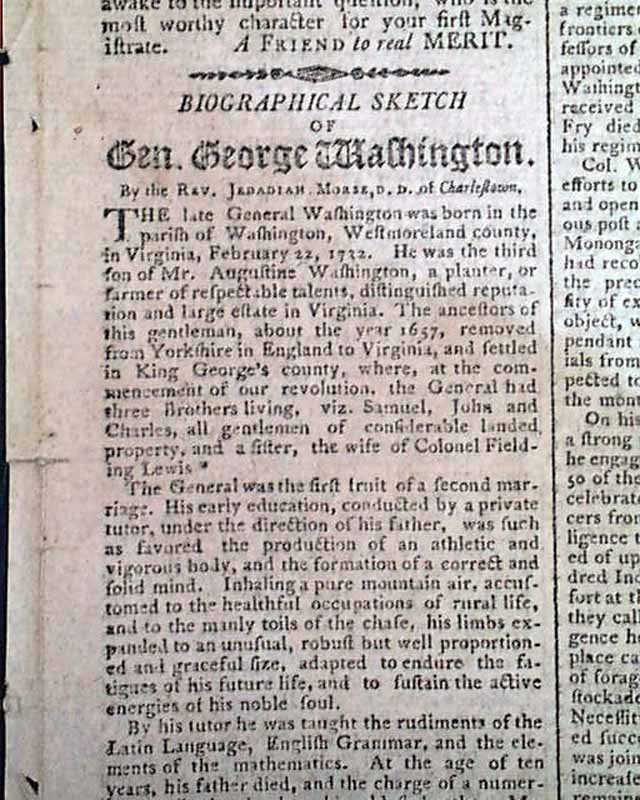 On the death of George Washington... - RareNewspapers.com