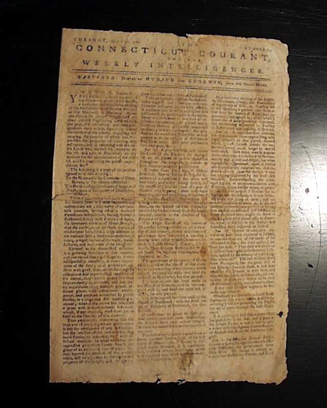 An American newspaper from the Revolutionary War, but compromised ...