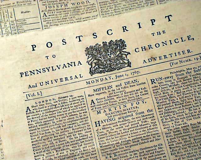 Lengthy Benjamin Franklin letter... - RareNewspapers.com