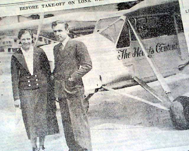 Jim Mollison Atlantic Ocean flight.... - RareNewspapers.com