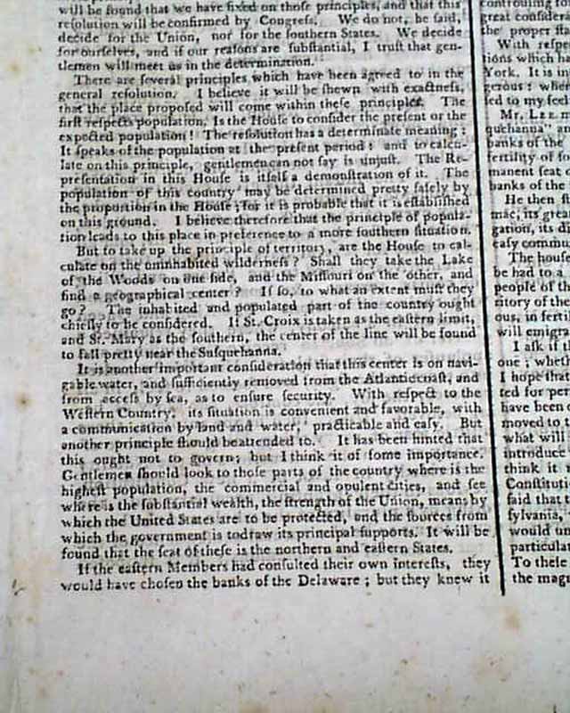 Hamilton becomes Treasury Secretary... Deciding upon the site of the ...